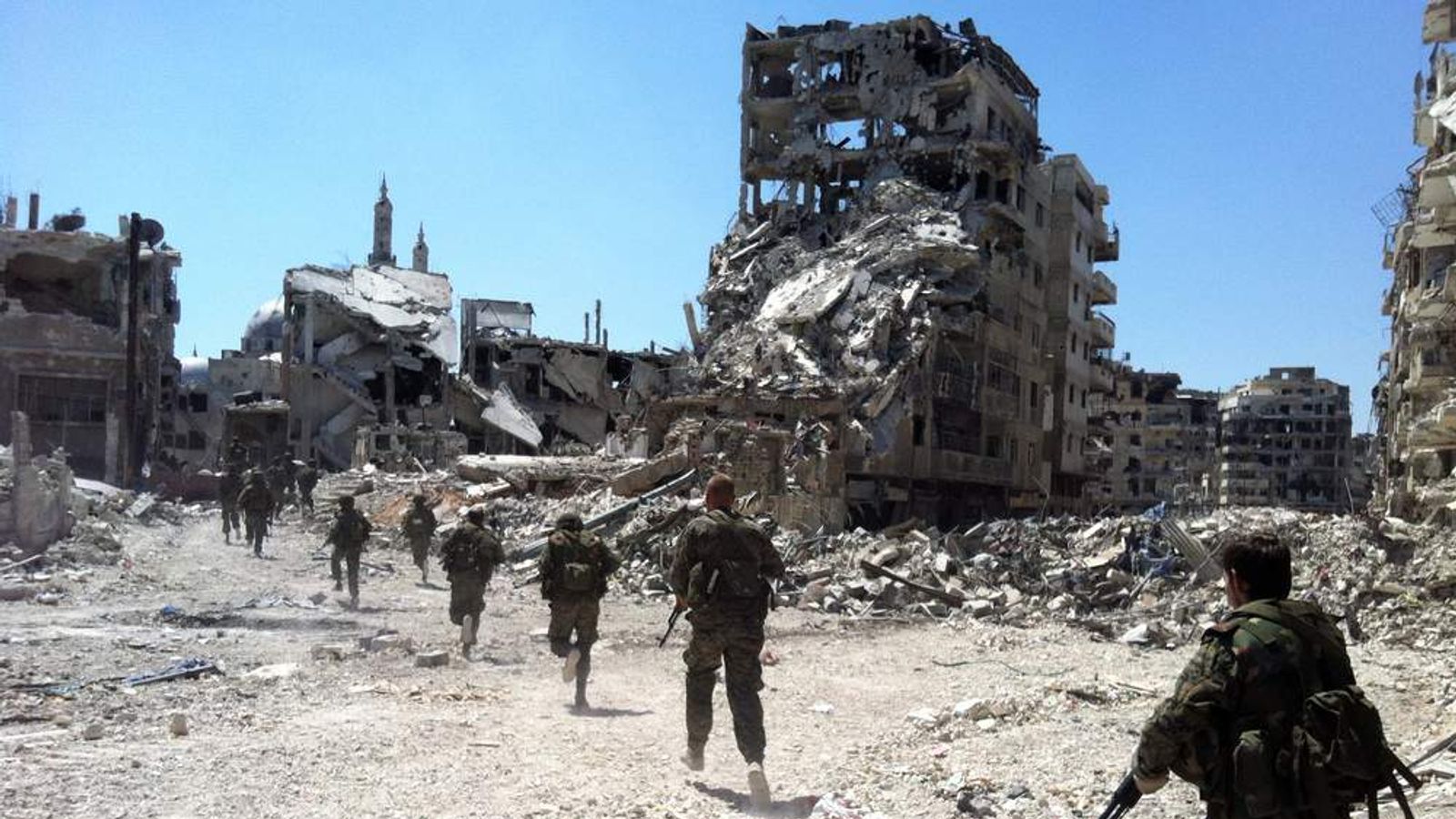 Syrian Forces Recapture Homs Rebel District | World News | Sky News