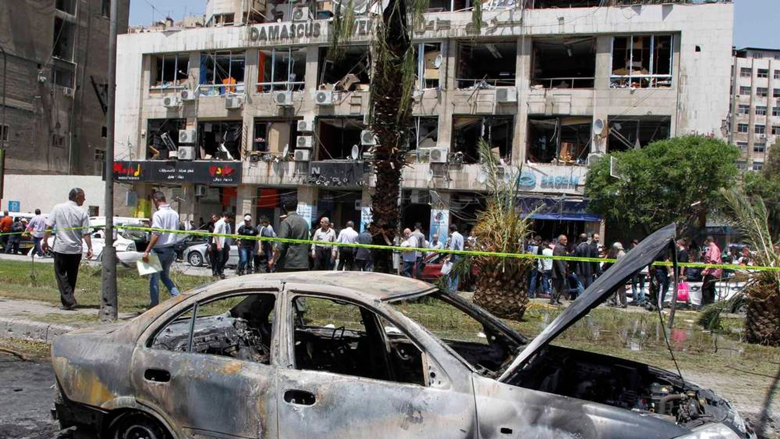 Syria: Capital Rocked By Large Explosion | World News | Sky News