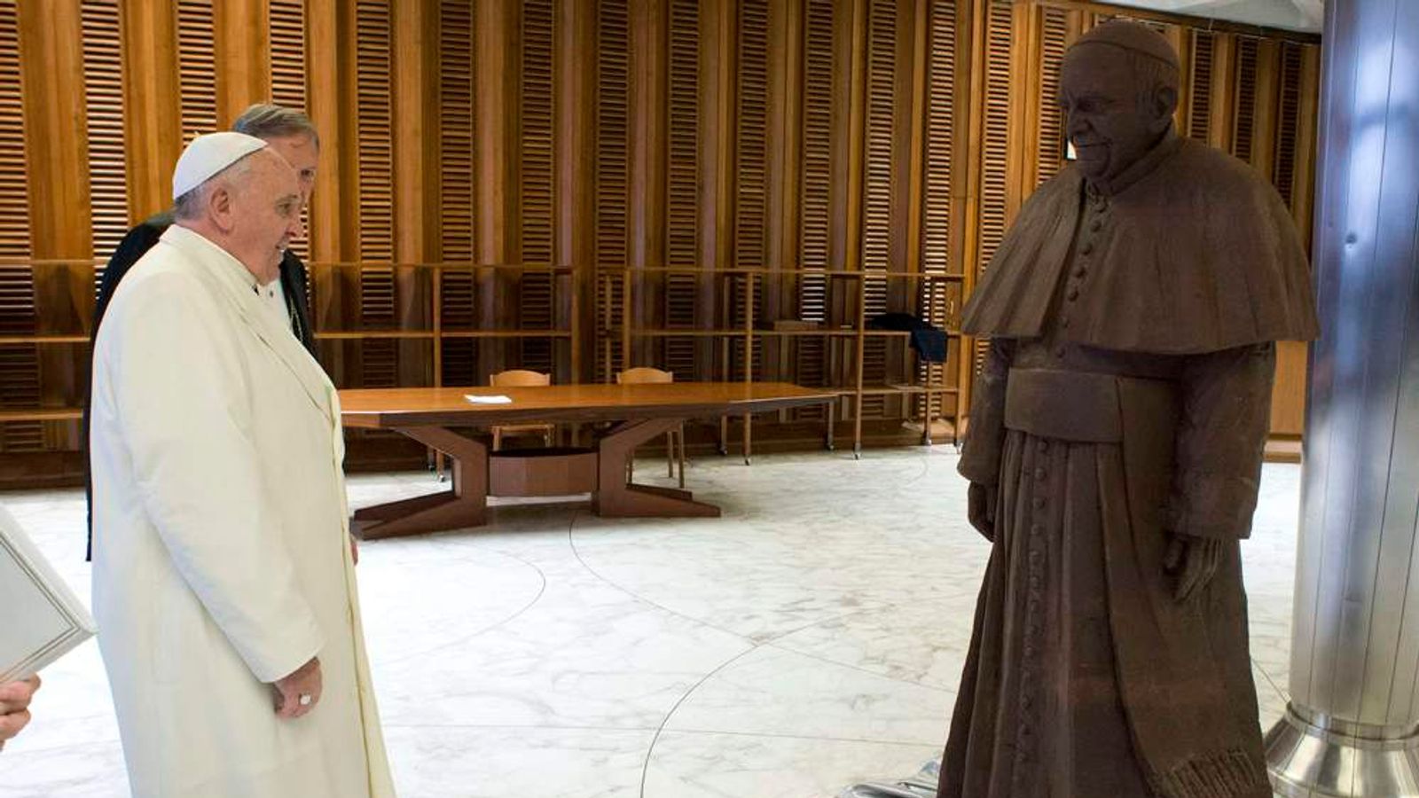 Sweet Lord! The Life-Size Chocolate Pope | Scoop News | Sky News