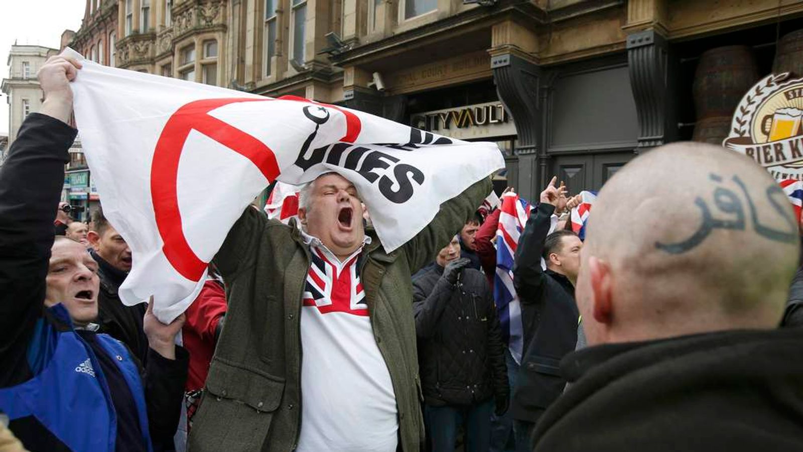 Anti-Islamisation Protest In Newcastle | UK News | Sky News