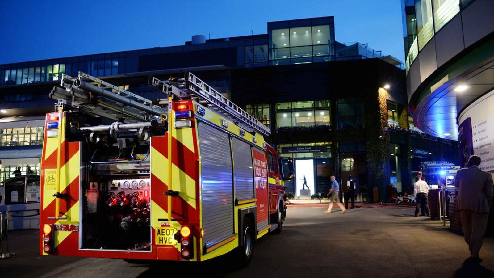 Wimbledon Evacuated After Fire Alert | UK News | Sky News