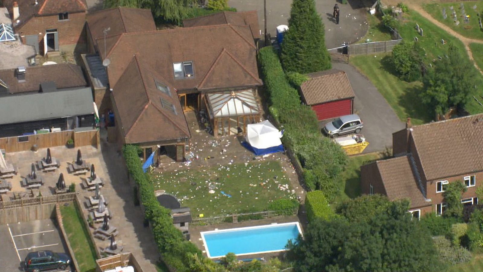 Man Killed And Several Injured At Pool Party | UK News | Sky News