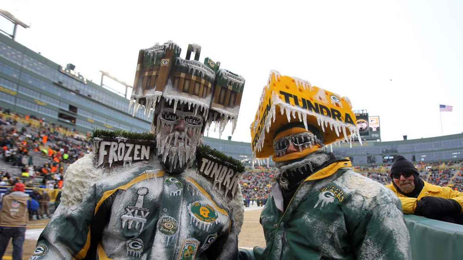 Polar Vortex: NFL Fans Brave -26C Wind Chill | US News | Sky News