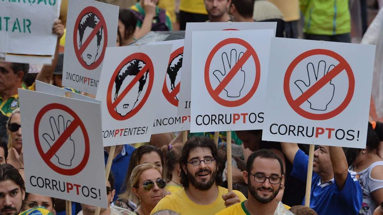 One Million Brazilians Show Anger At Corruption | World News | Sky News
