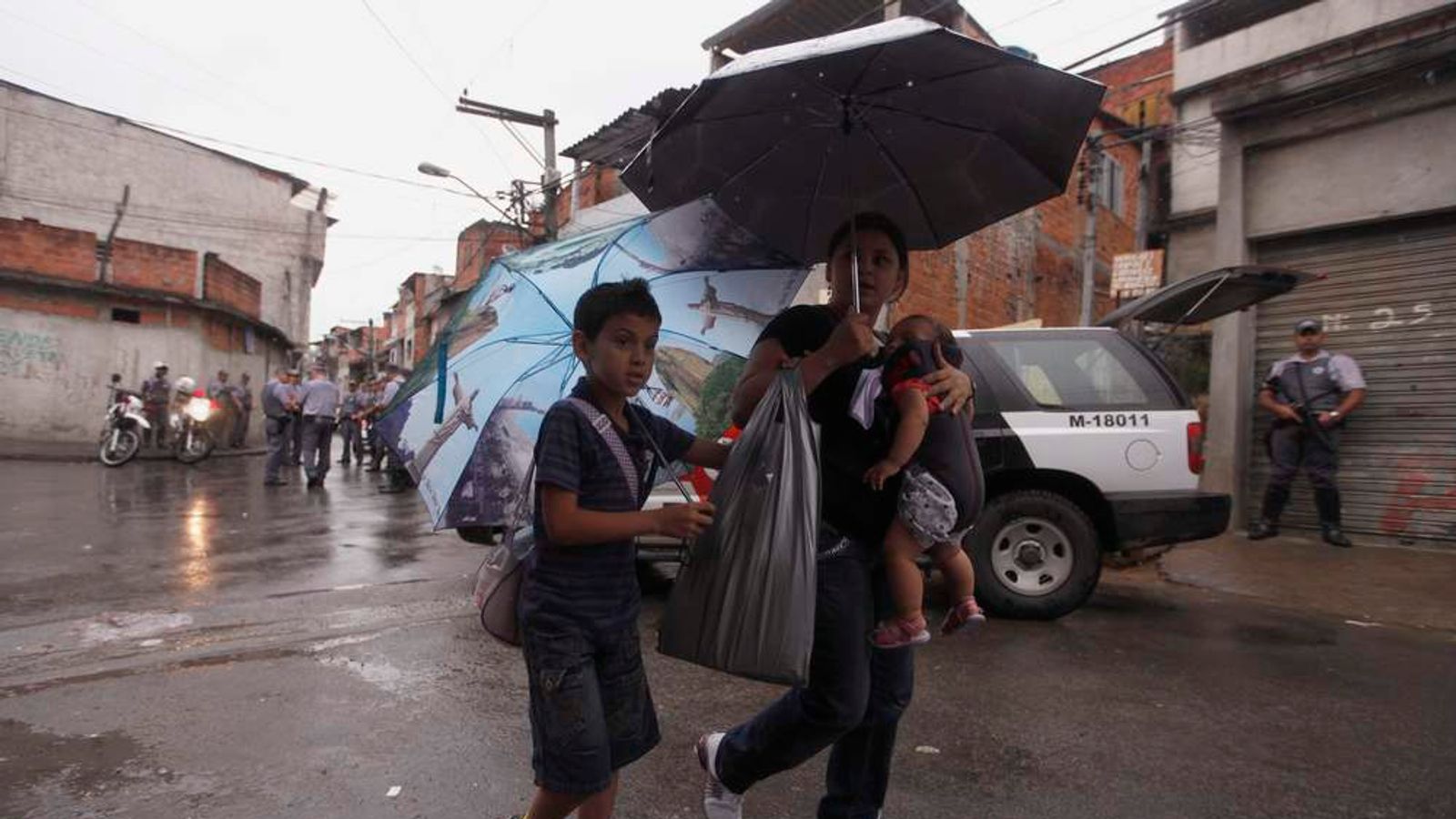 Brazil: Armed Police Raid Sao Paulo Slum | World News | Sky News