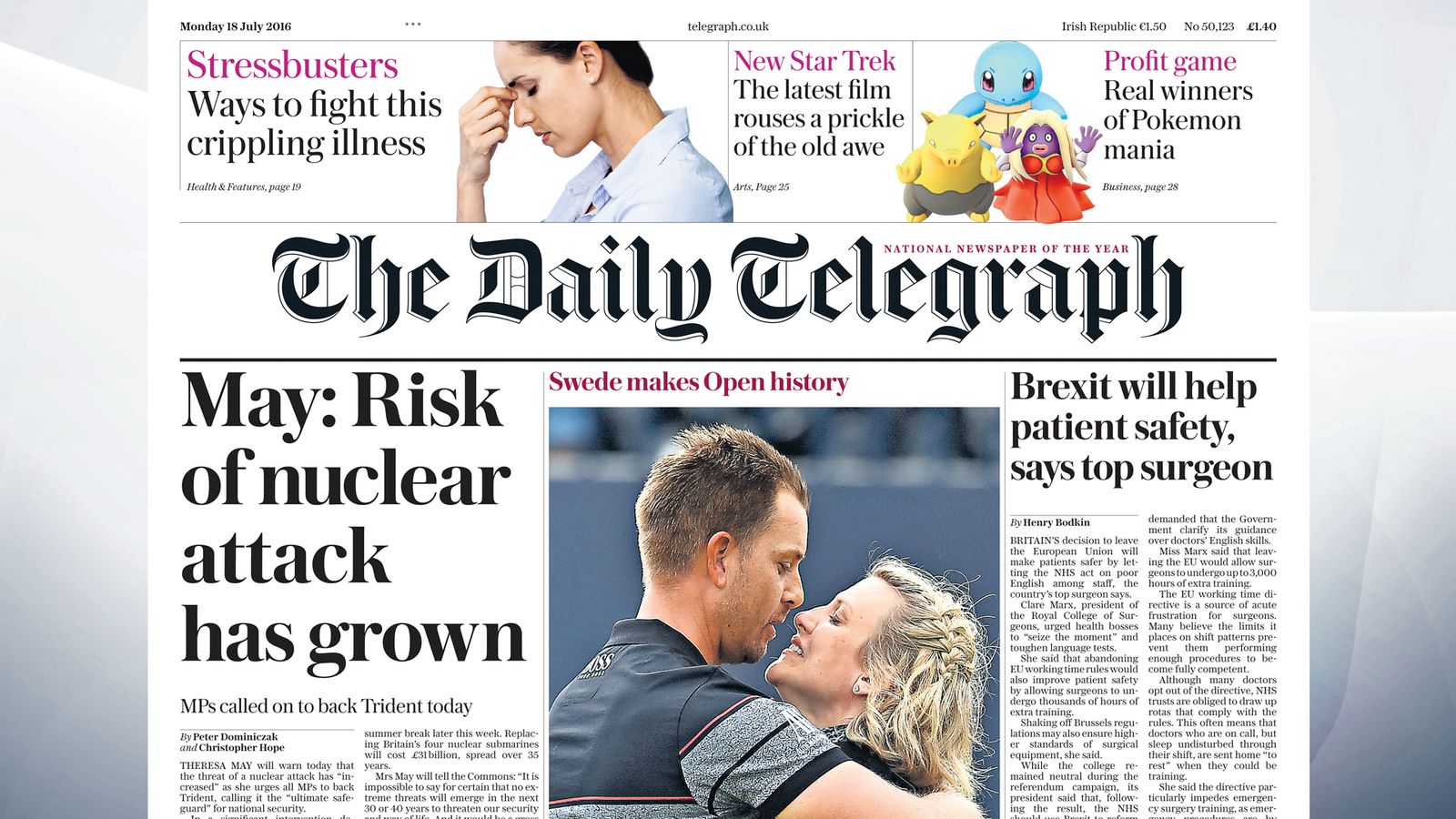 What's On The Front Of Monday's Newspapers | UK News | Sky News