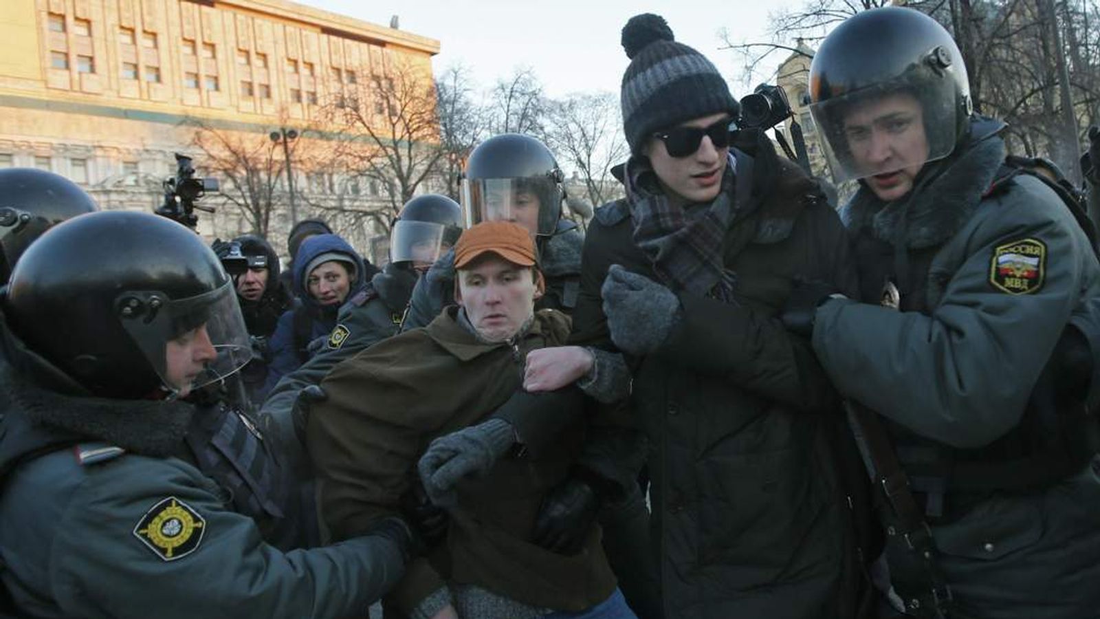 Anti-Putin Rally: Protest Leaders Detained | World News | Sky News Anti-Putin Rally: Protest Leaders Detained | World News | Sky News