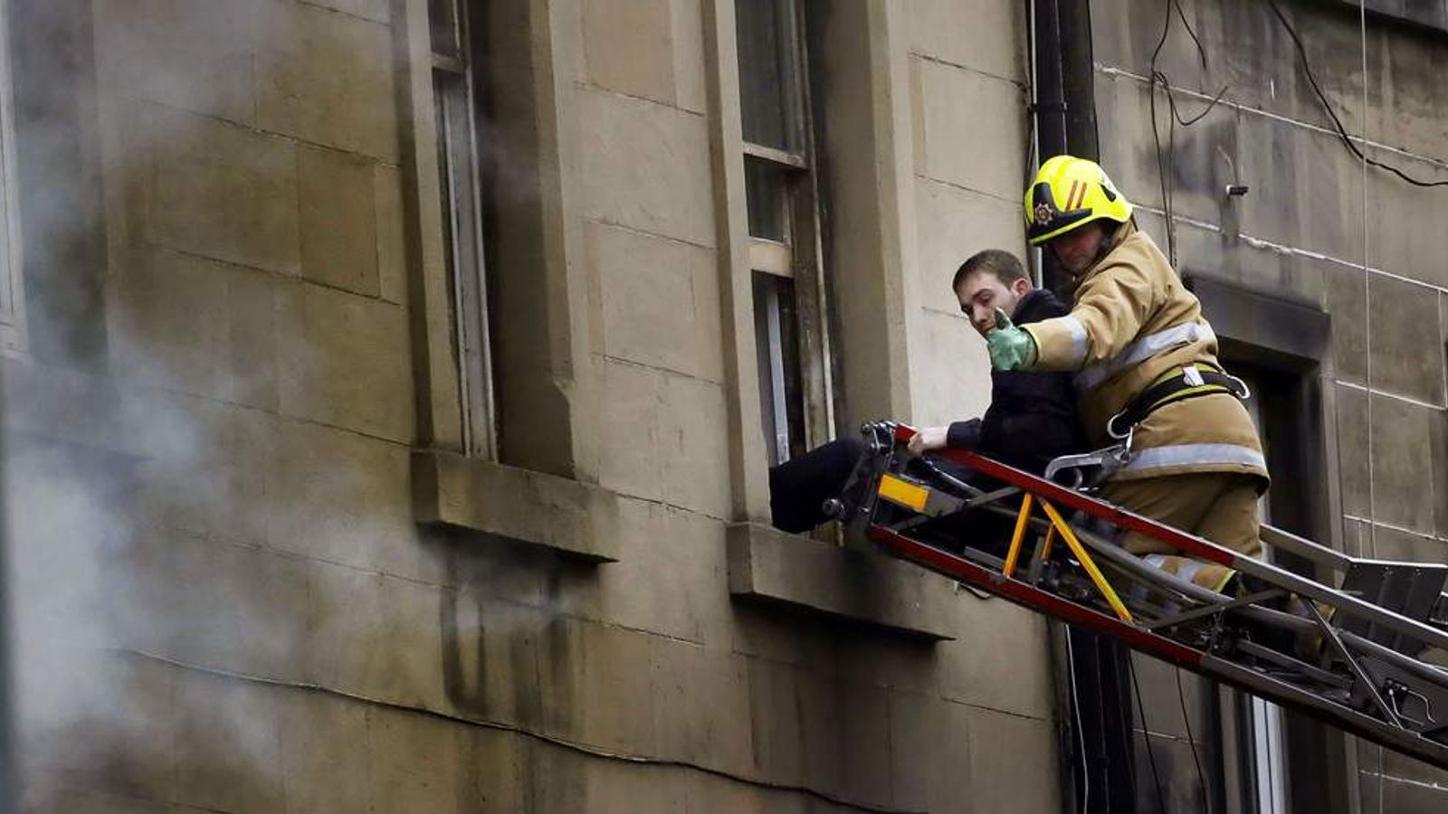 Five Rescued From Fire In Edinburgh Flat | UK News | Sky News
