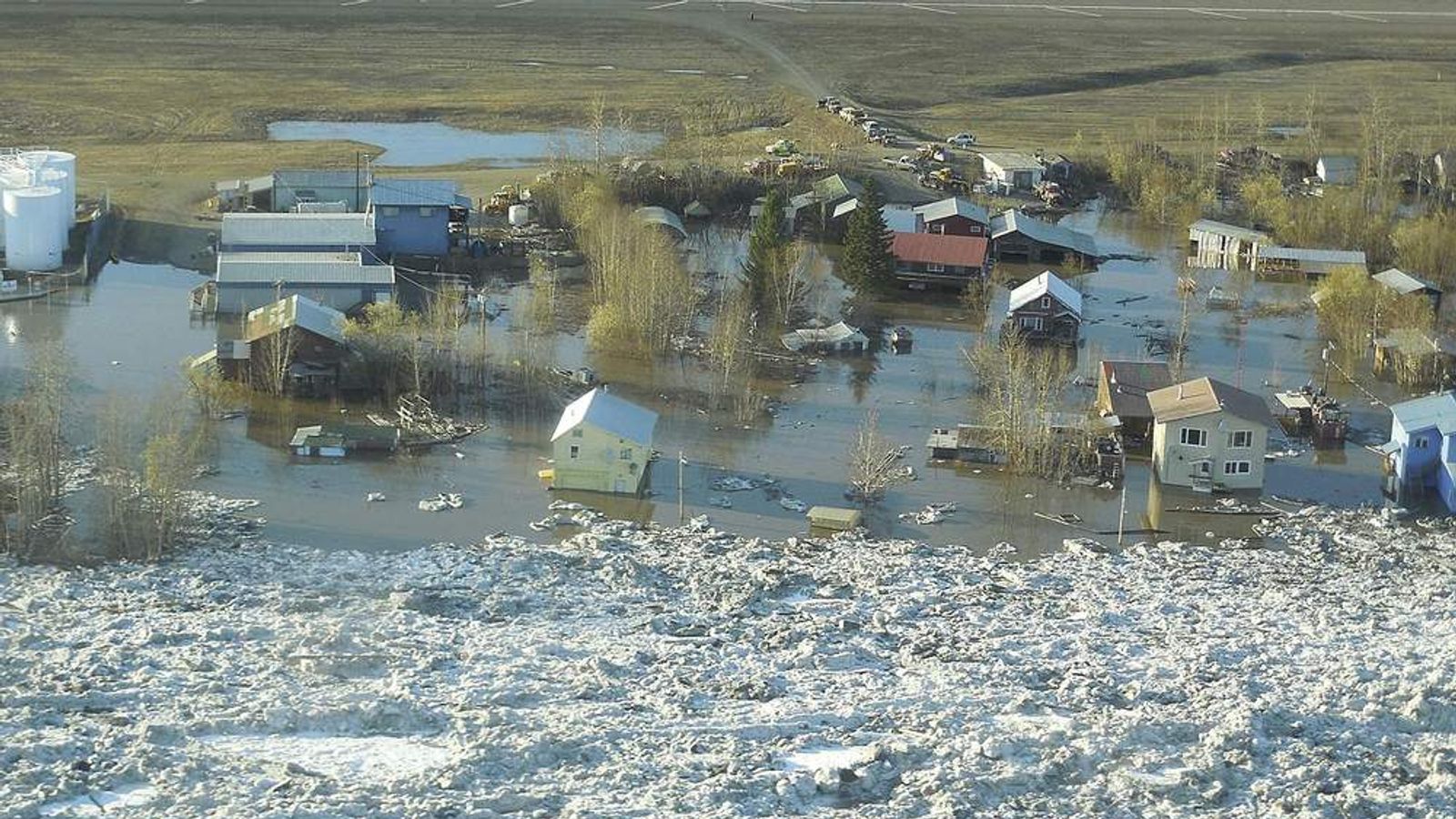 Alaska Town Floods As Ice Jam Clogs River | US News | Sky News