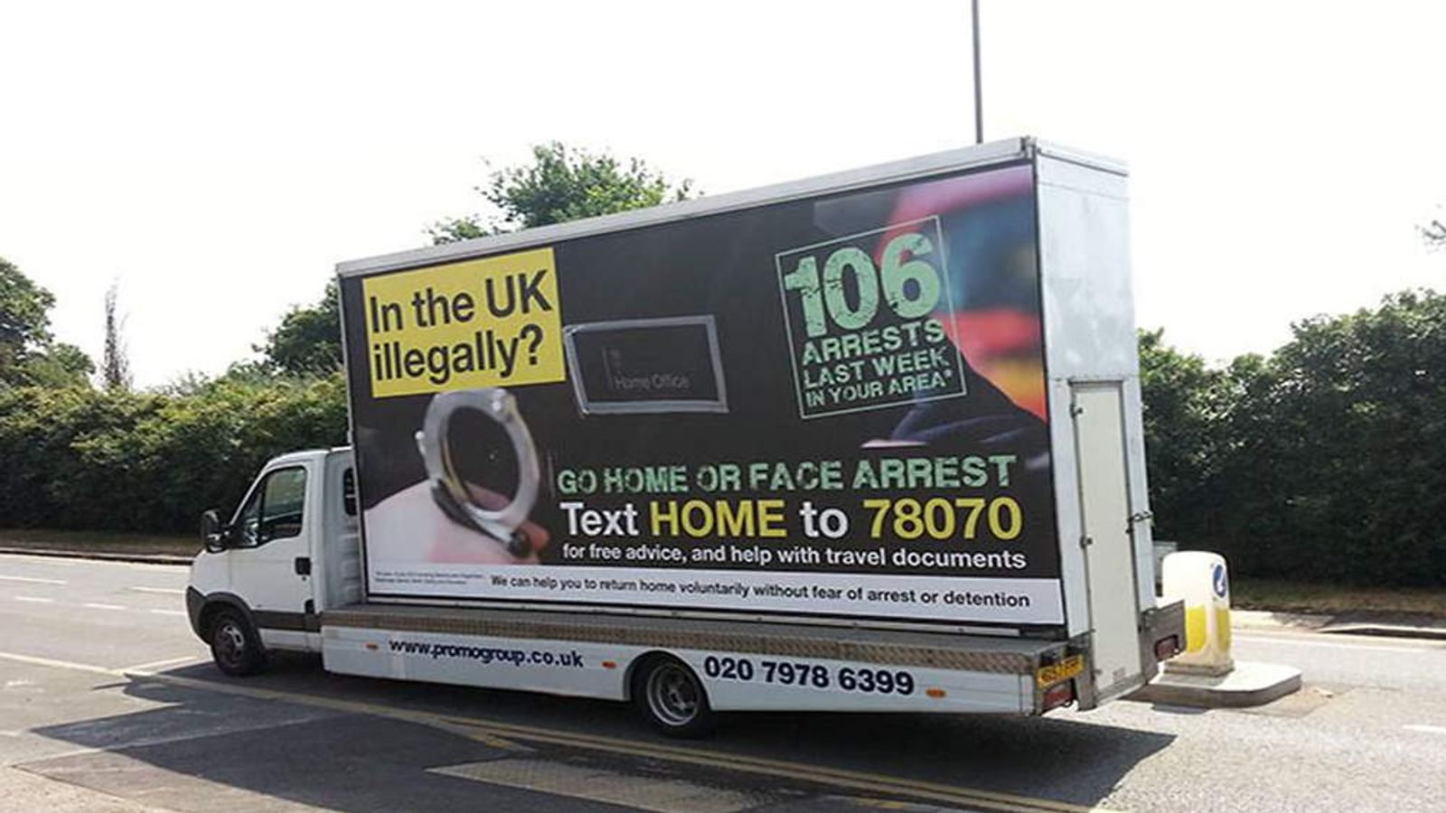Probe Into Government's 'Go Home' Poster Van | Politics News | Sky News