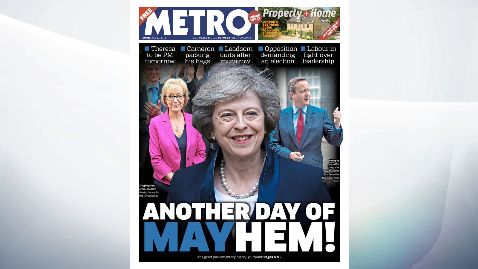 Tuesday's Newspaper Front Pages | UK News | Sky News