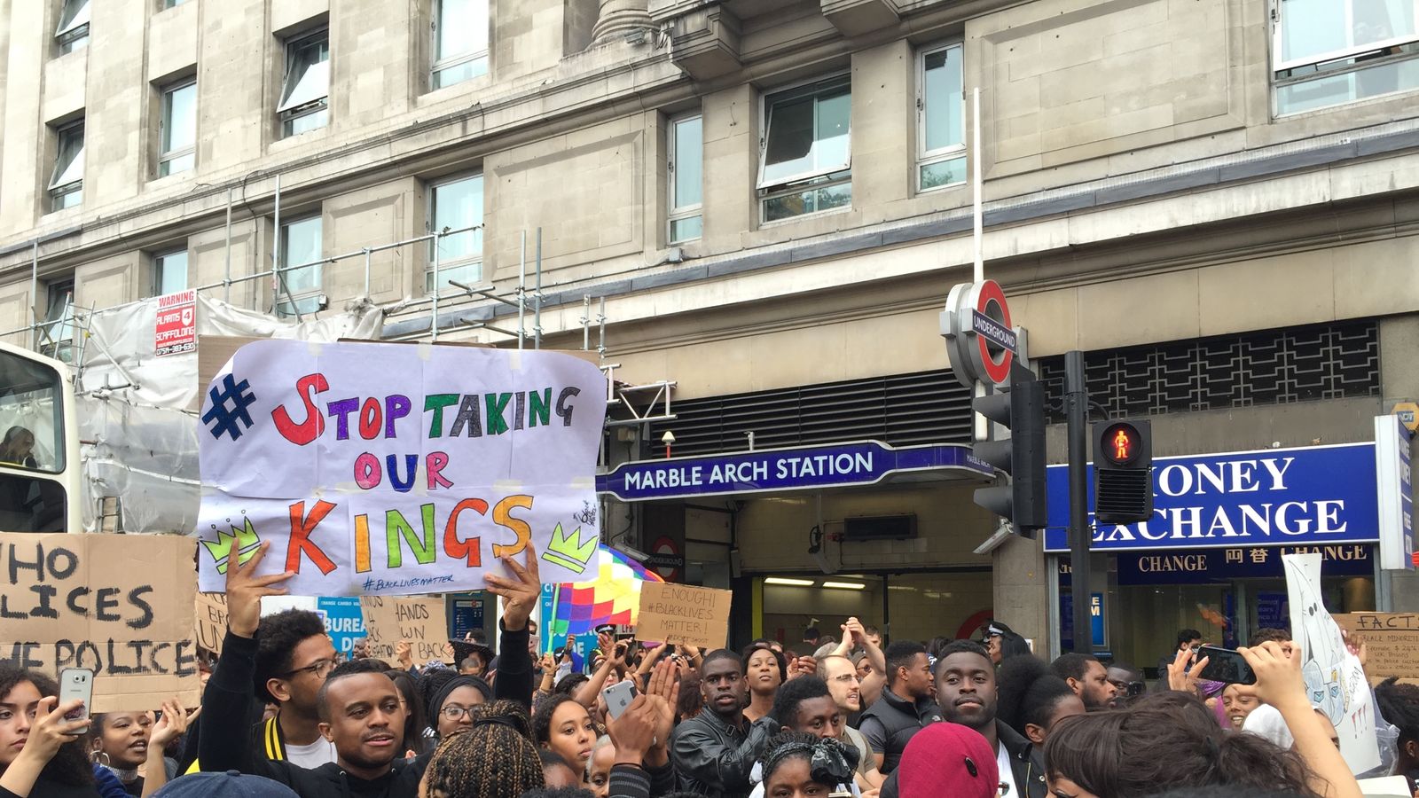 Black Lives Matter March In Central London | UK News | Sky News