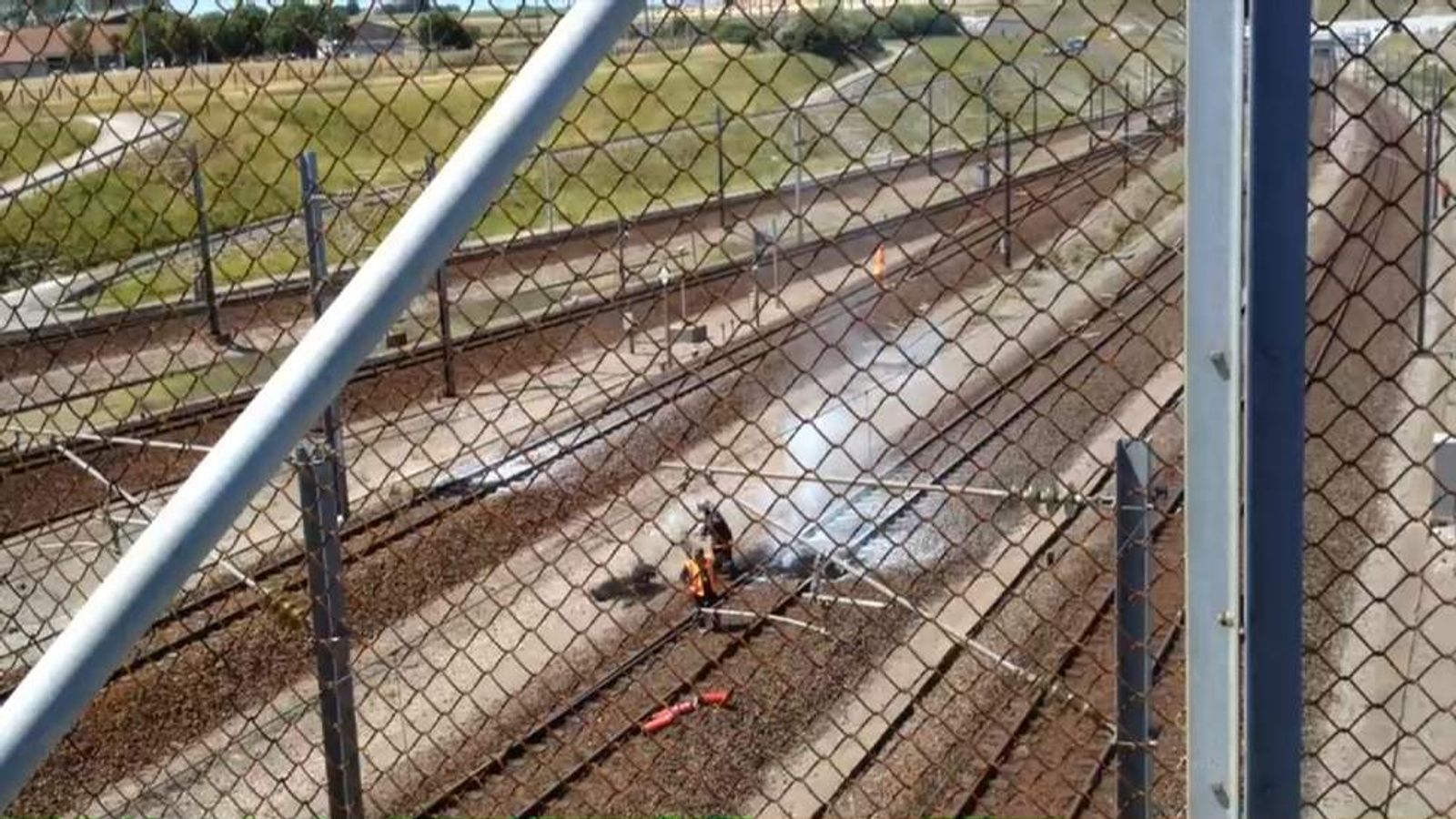Channel Tunnel Reopens After Strikers Set Fire | UK News | Sky News