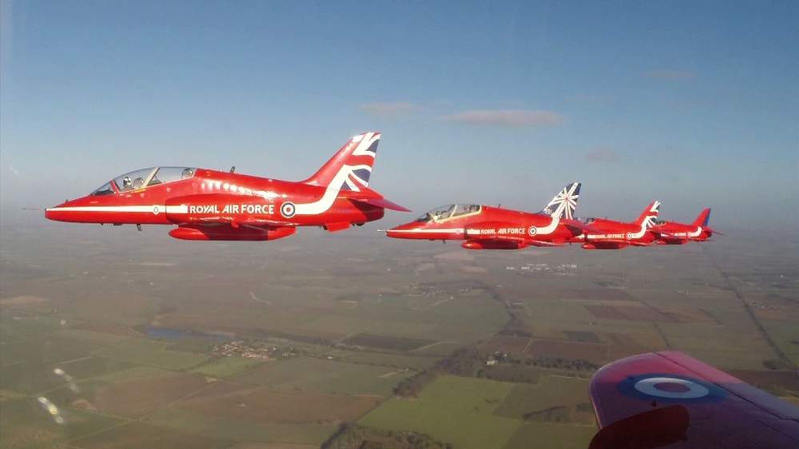 Red Arrows Reveal Historic Tail Fin Redesign | UK News | Sky News