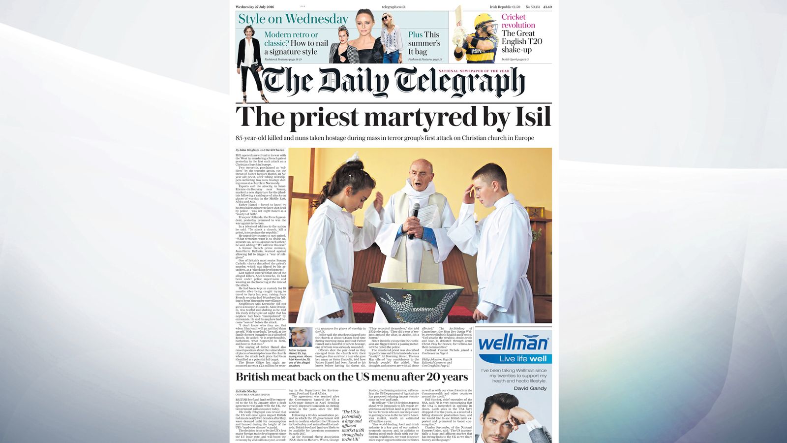 Wednesday's Newspaper Front Pages | UK News | Sky News
