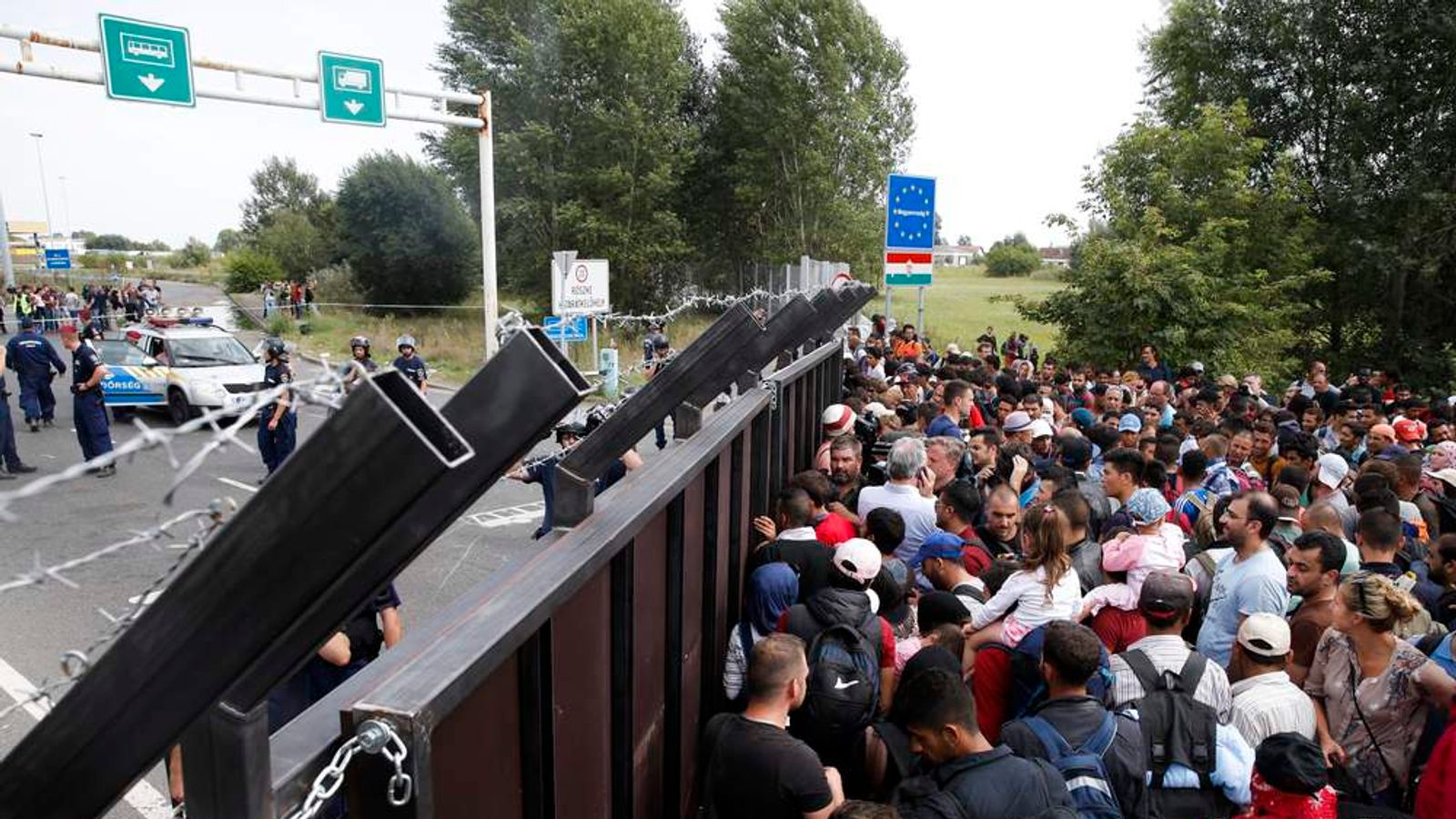 European Neighbours Clash Over Border Crisis | World News | Sky News