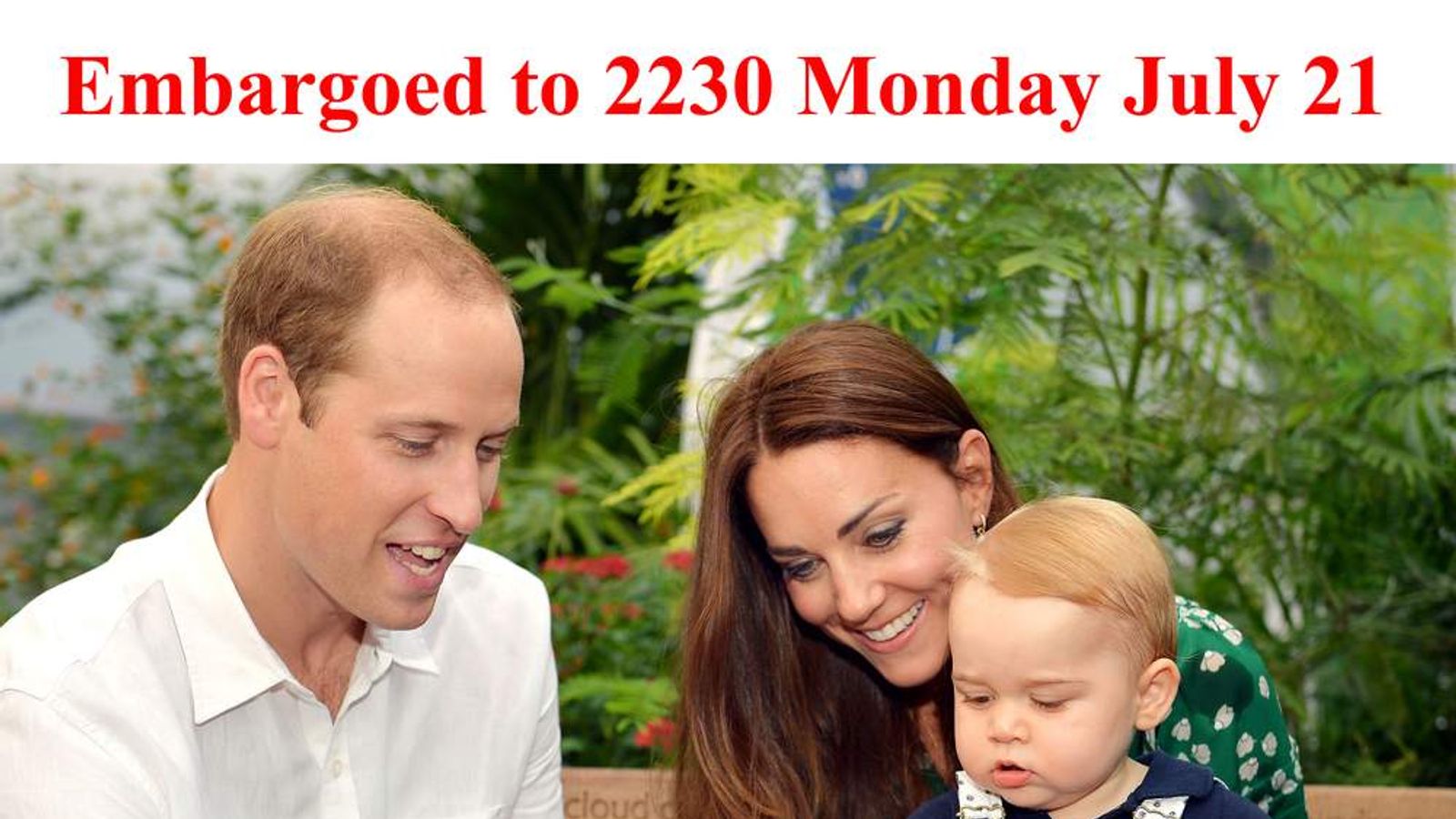 Prince George Pictures: Warning Letter In Full | UK News | Sky News