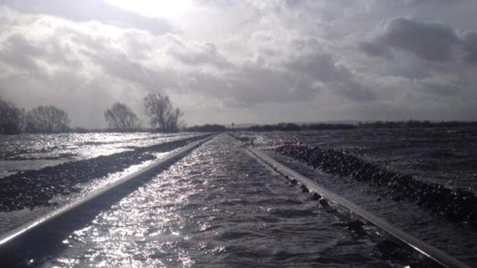 Floods Cause Major Problems On Rail Routes | UK News | Sky News