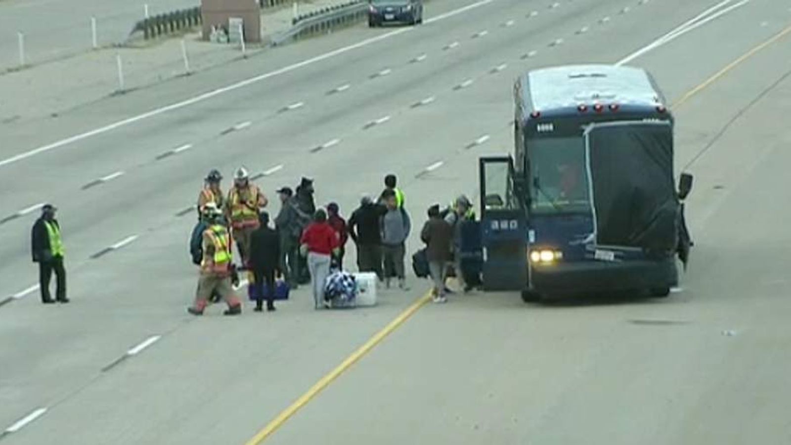 Woman Dies As Bus Hits Vehicle That Had Crashed | US News | Sky News