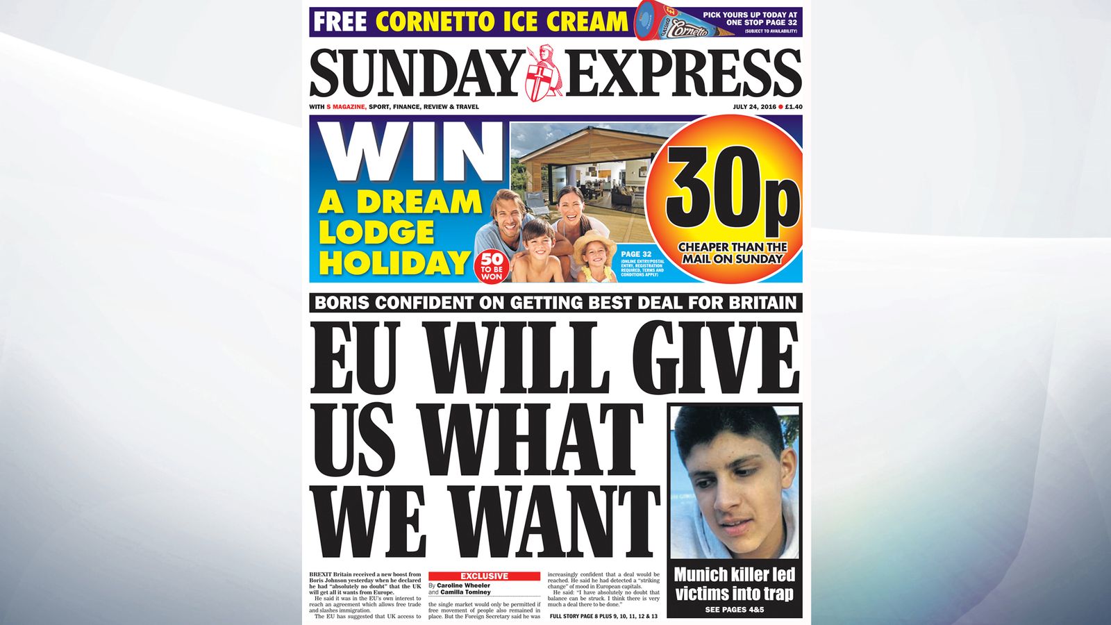 Sunday's National Newspaper Front Pages | UK News | Sky News