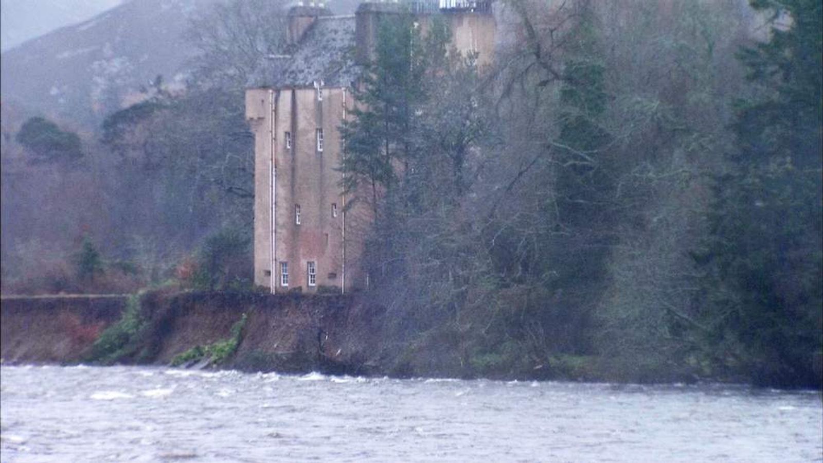 Floods: Castle On Brink Of Collapse Into River