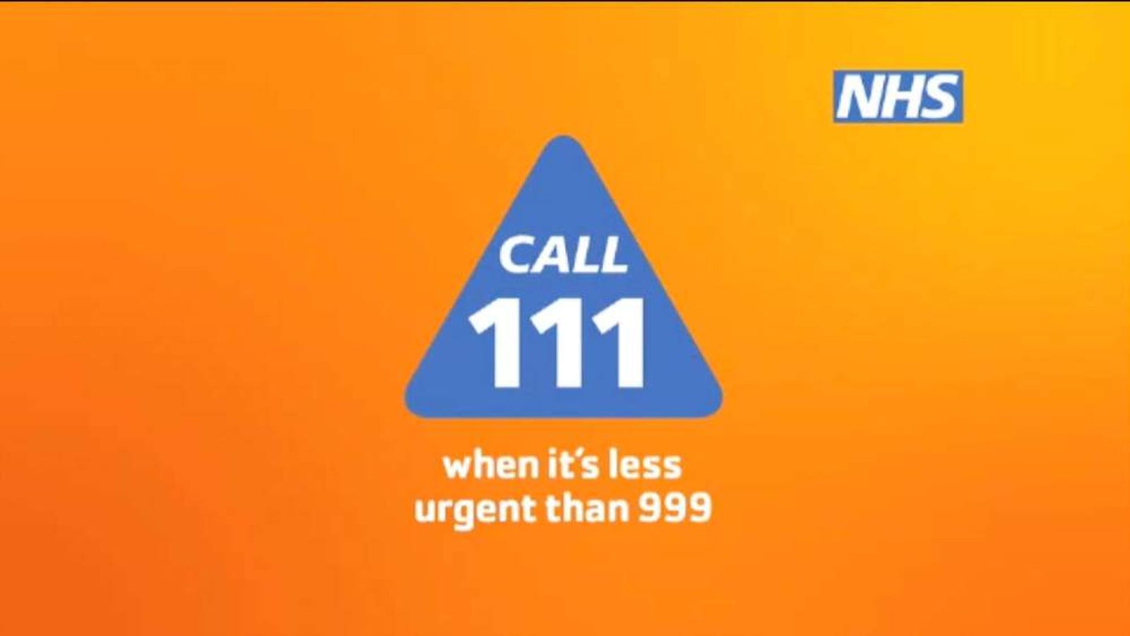 NHS Direct Plans Withdrawal From 111 Helpline | UK News | Sky News