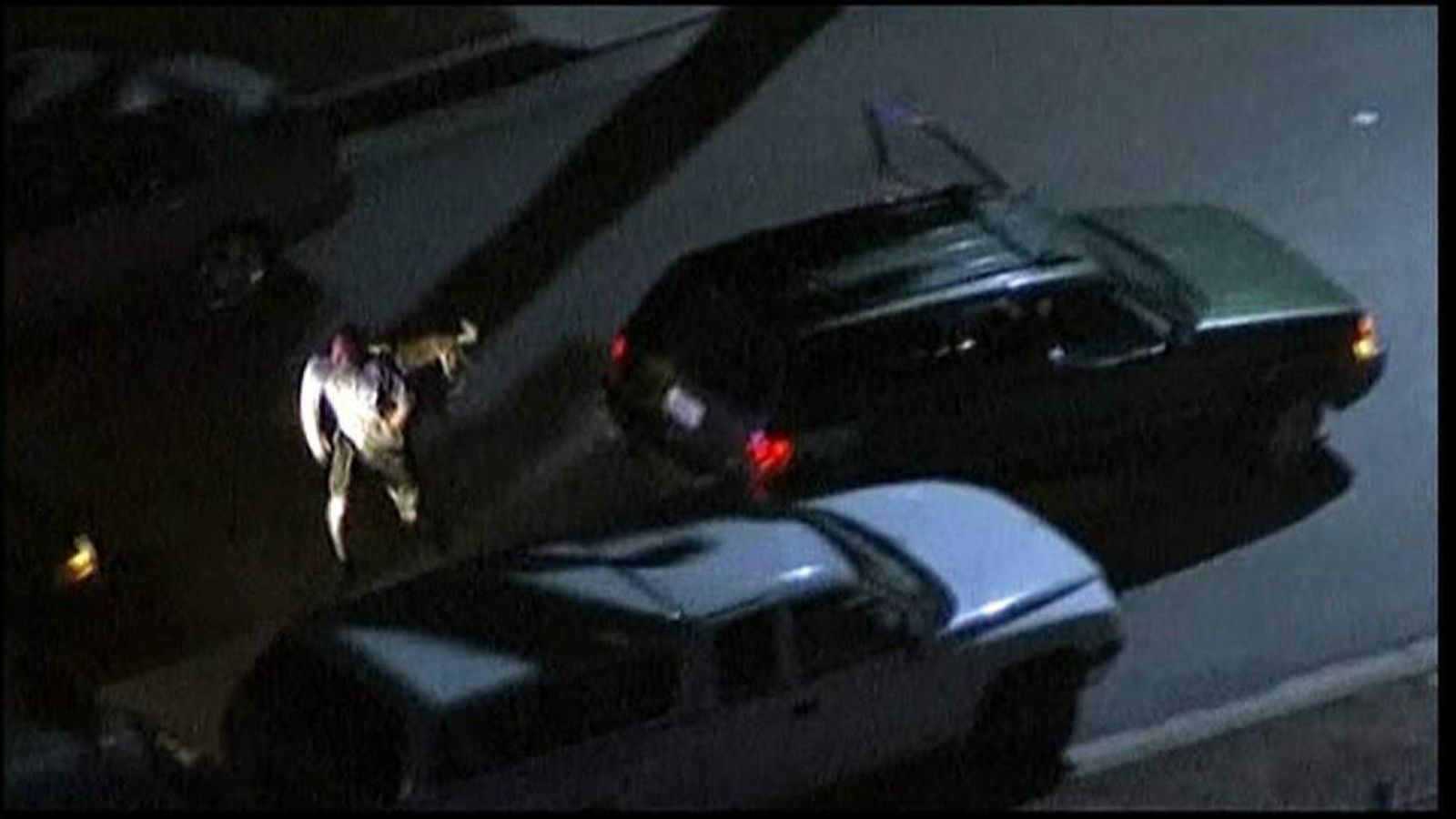 LA Car Chase Driver Charges At Cops Behind Him | US News | Sky News