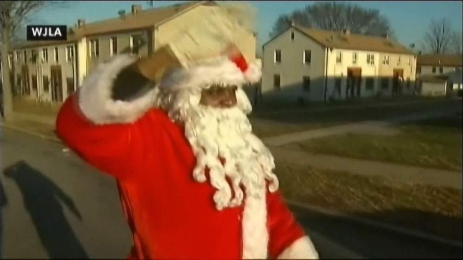 Santa Shot In The Back At Toy Giveaway | US News | Sky News