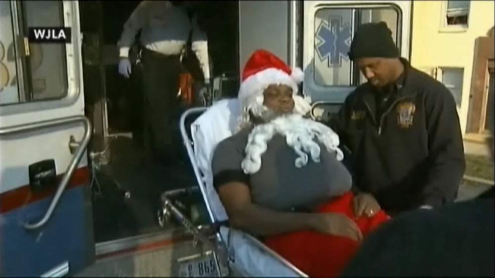Santa Shot In The Back At Toy Giveaway | US News | Sky News