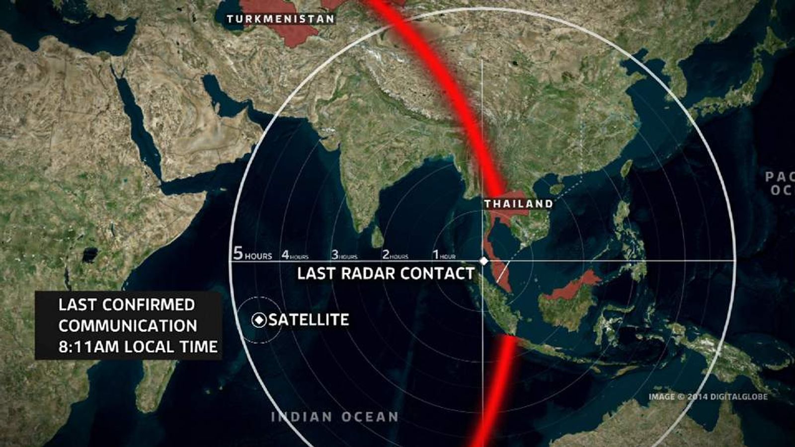 Plane Search Switches To Two Air Corridors | World News | Sky News