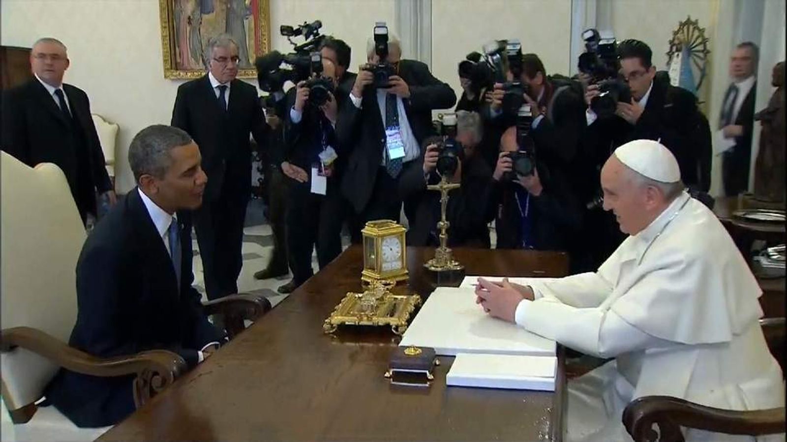 Barack Obama Meets Pope At The Vatican | US News | Sky News