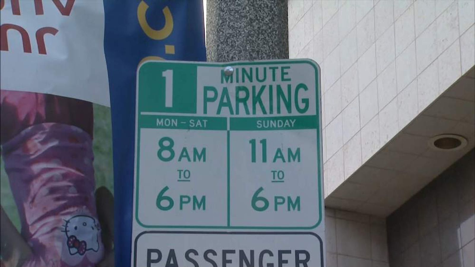 One-Minute Parking Sign Put Up In Los Angeles | Scoop News | Sky News