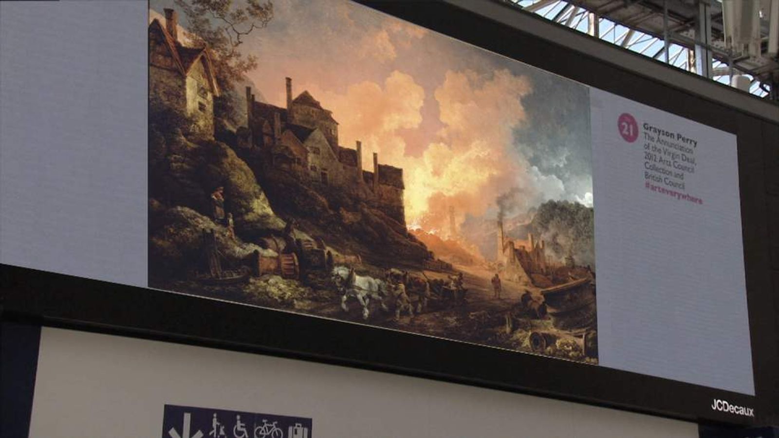 Art Everywhere Takes UK's Best Works Outside | UK News | Sky News