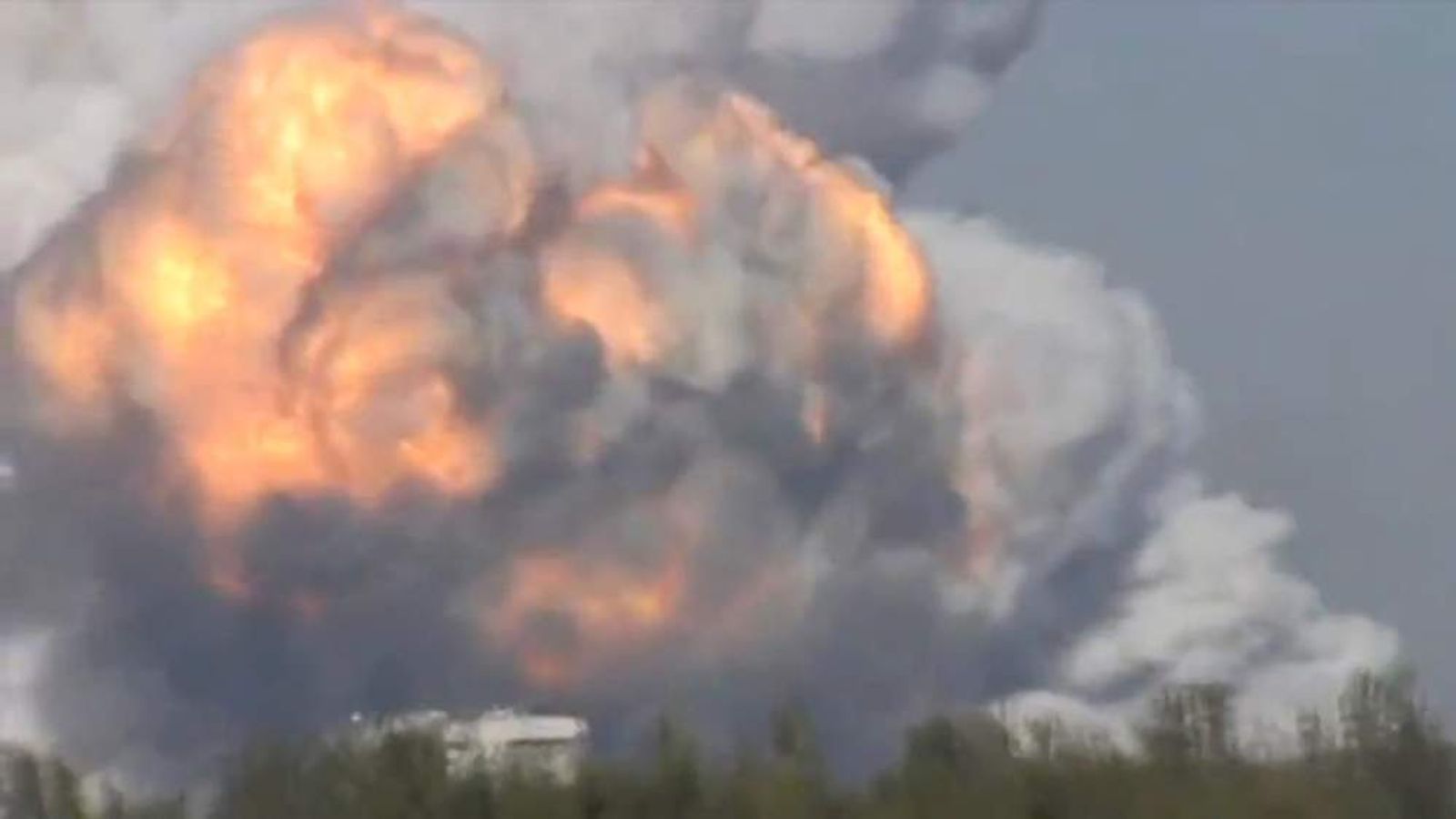 Ukrainian Munitions Factory Explodes | Scoop News | Sky News
