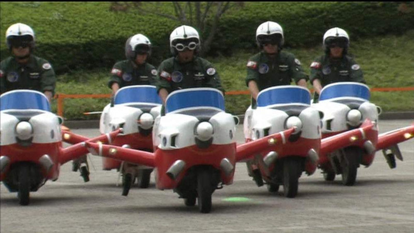 Scooters Shaped As Fighter Jets | Scoop News | Sky News