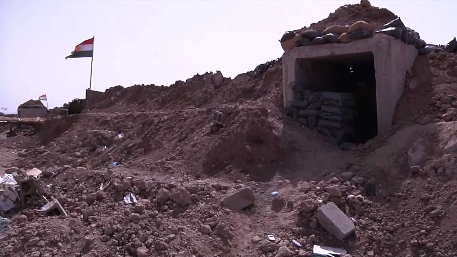 Iraq Front Line 'Trenches' Like World War One | World News | Sky News