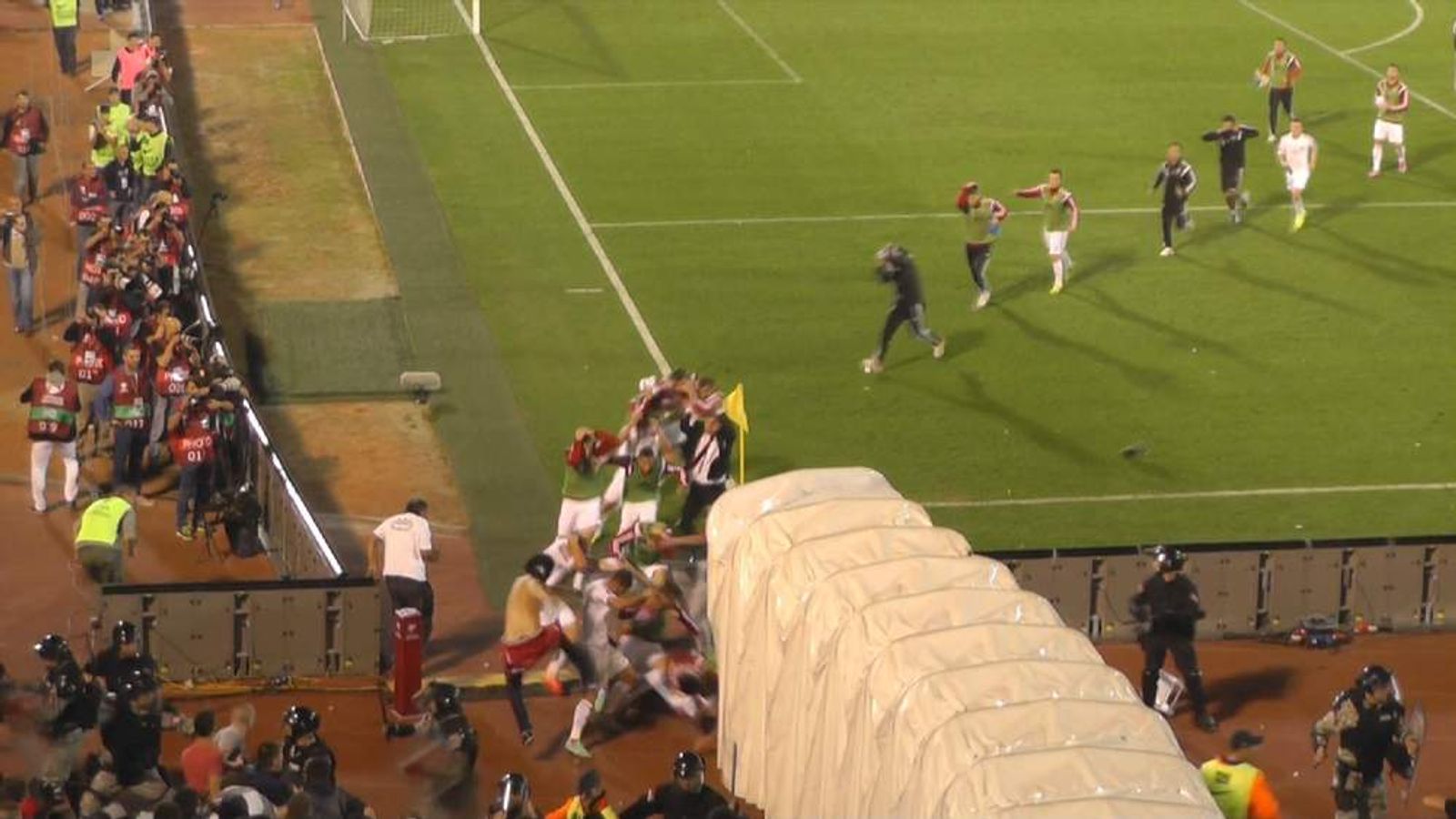 Albanian Football Team Under Attack | Scoop News | Sky News