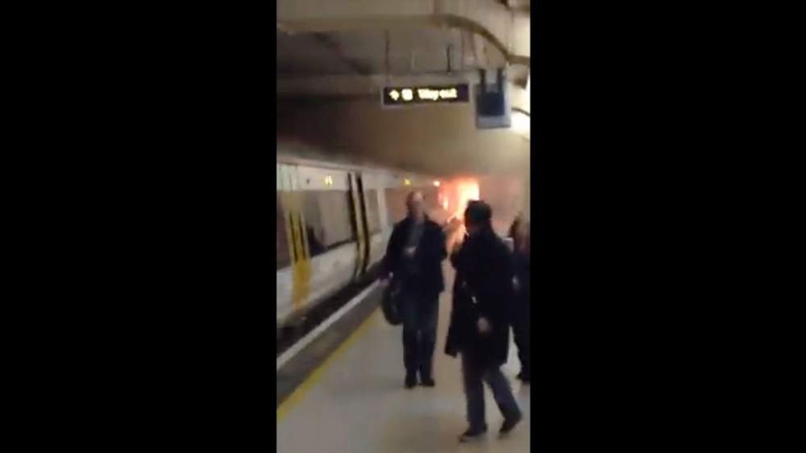 Charing Cross Station Evacuated After Fire | UK News | Sky News