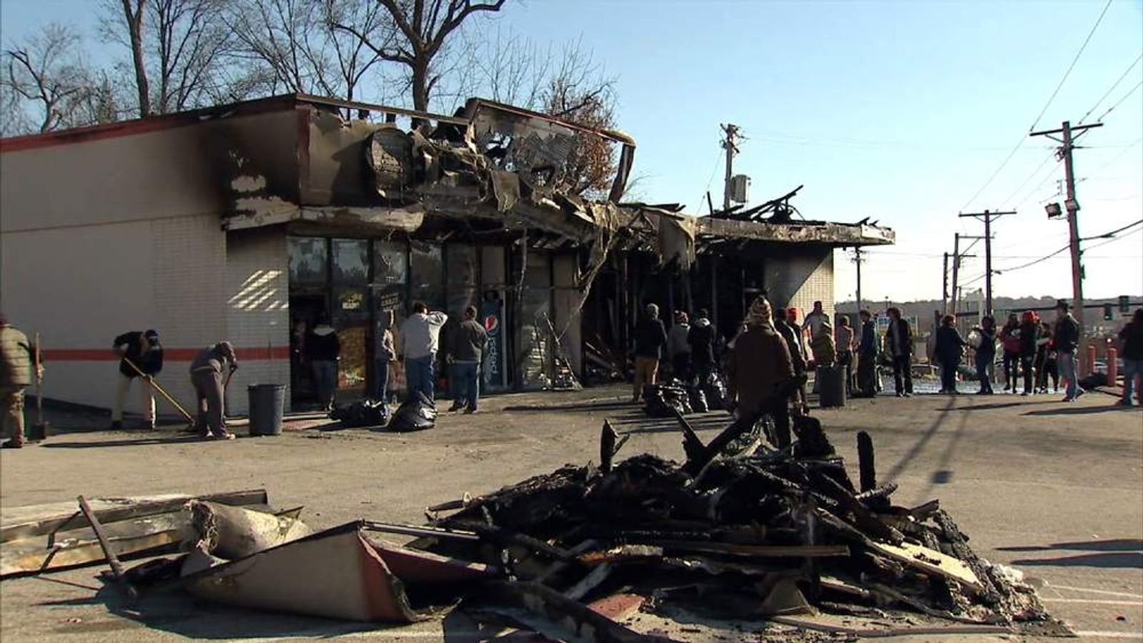 Ferguson Residents Have Been Clearing Up After A Night Of Rioting ...