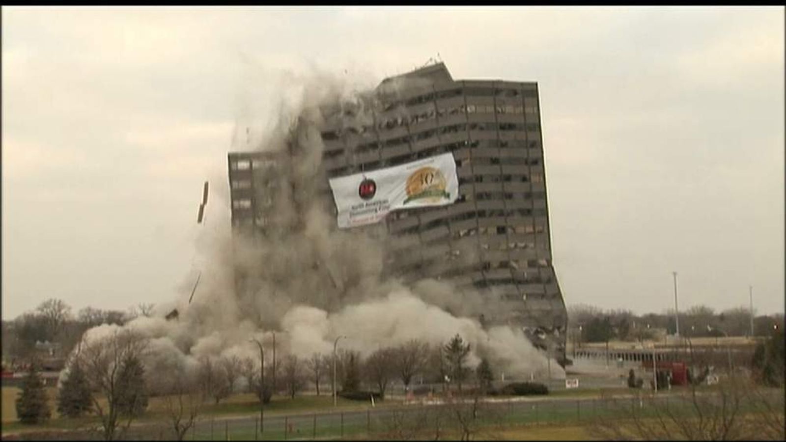 Explosives Used To Destroy Building | Scoop News | Sky News