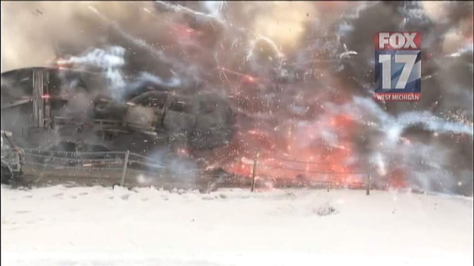 US Motorway Reopens After Lorry Explosion | World News | Sky News