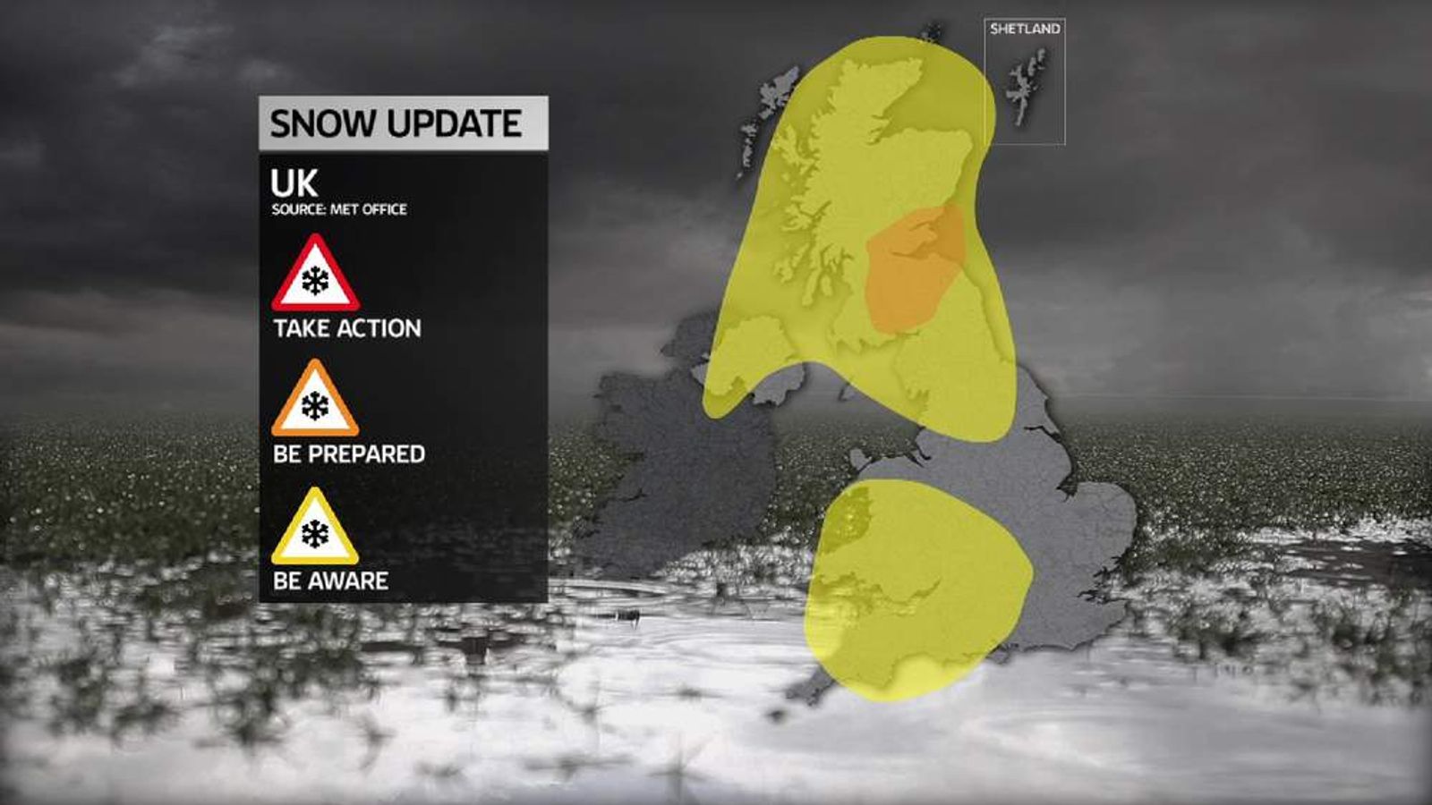 Warnings As 'Thundersnow' Hits Parts Of UK | UK News | Sky News
