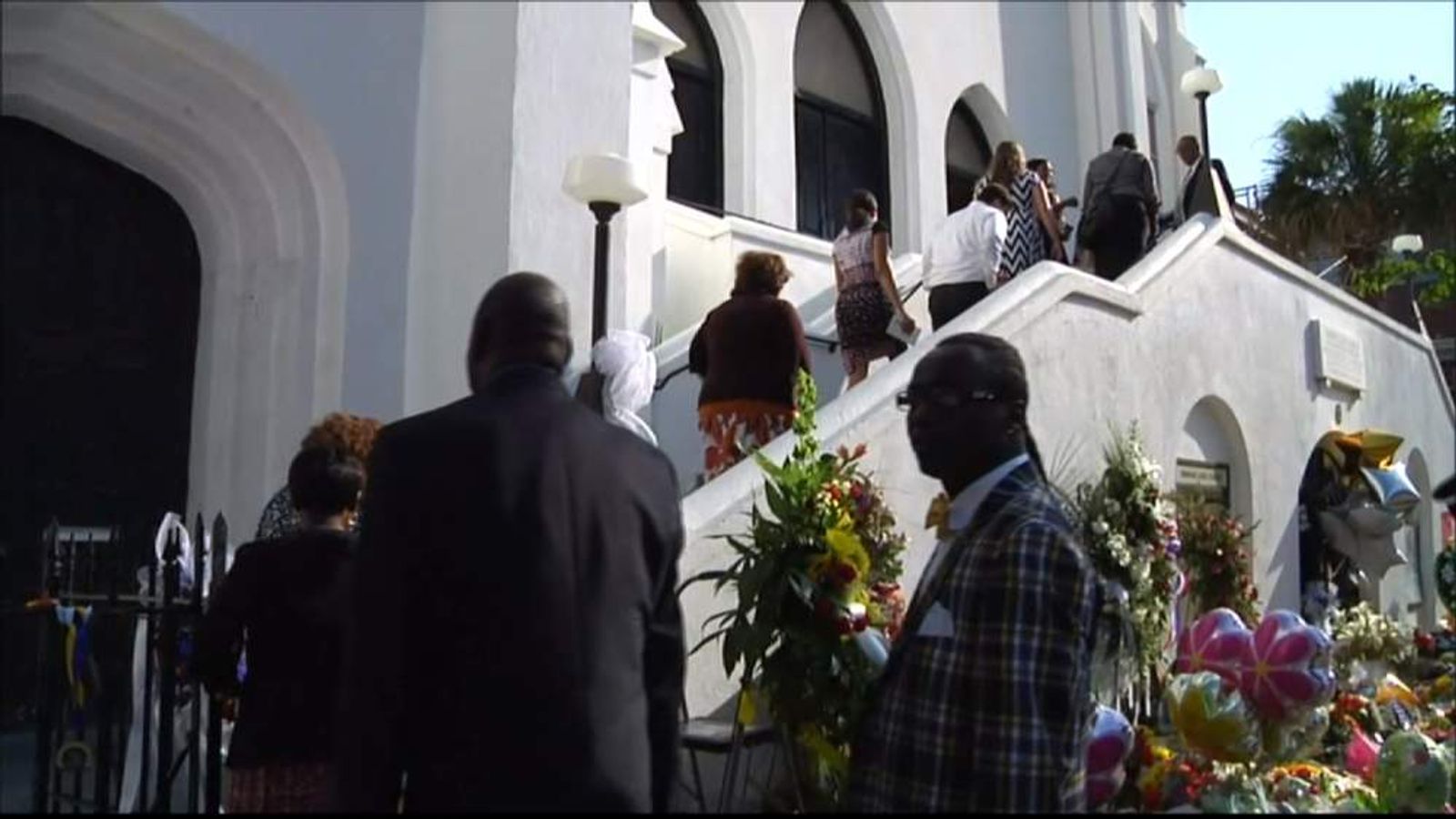Charleston Church Re-Opens After Massacre | US News | Sky News