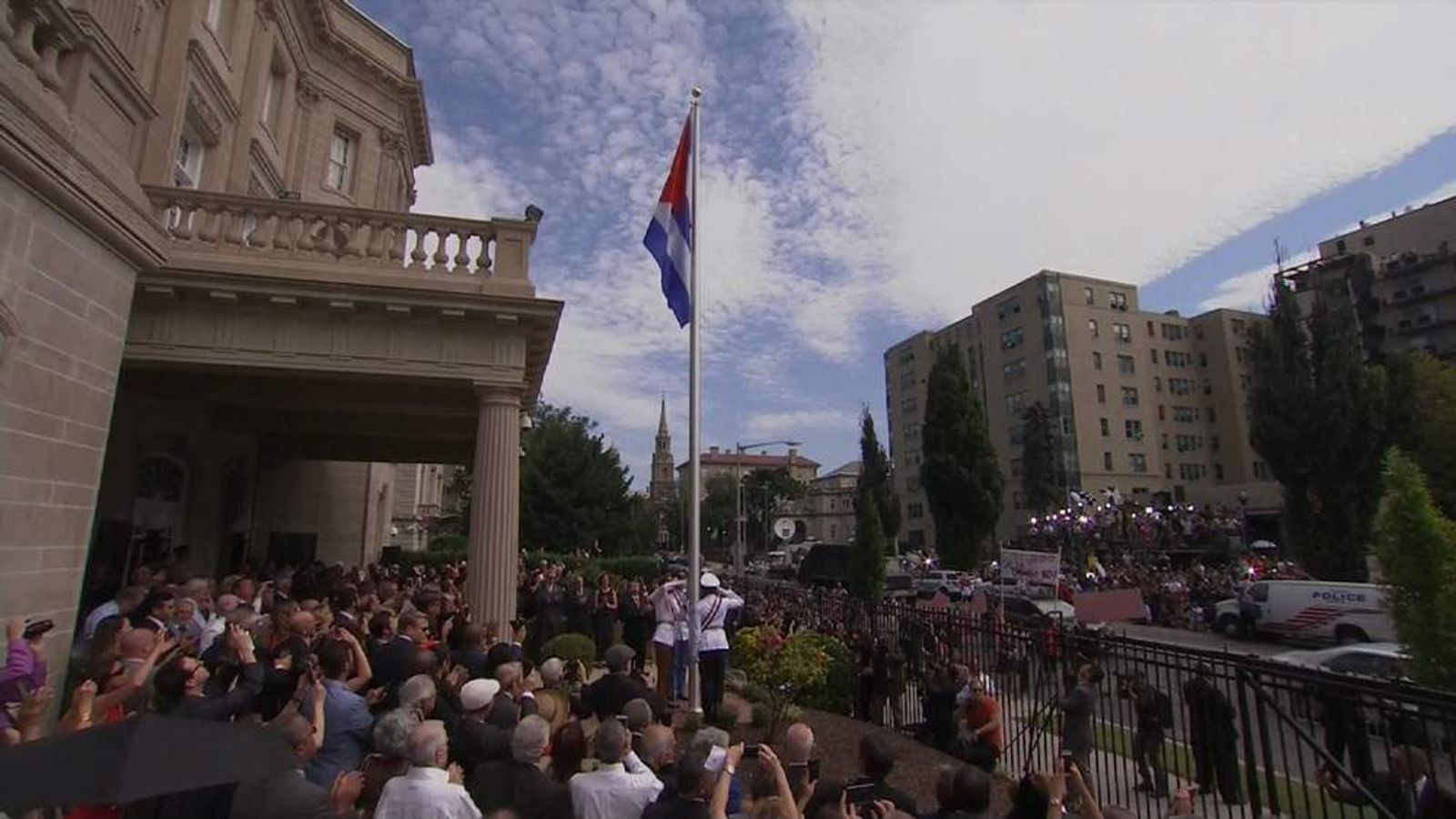 Cuba Reopens U.S. Embassy After Five Decades | Scoop News | Sky News