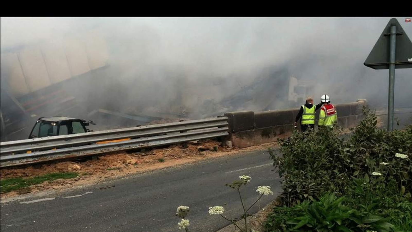 New Video Shows Aftermath Of Bosley Mill Explosion | Scoop News | Sky News