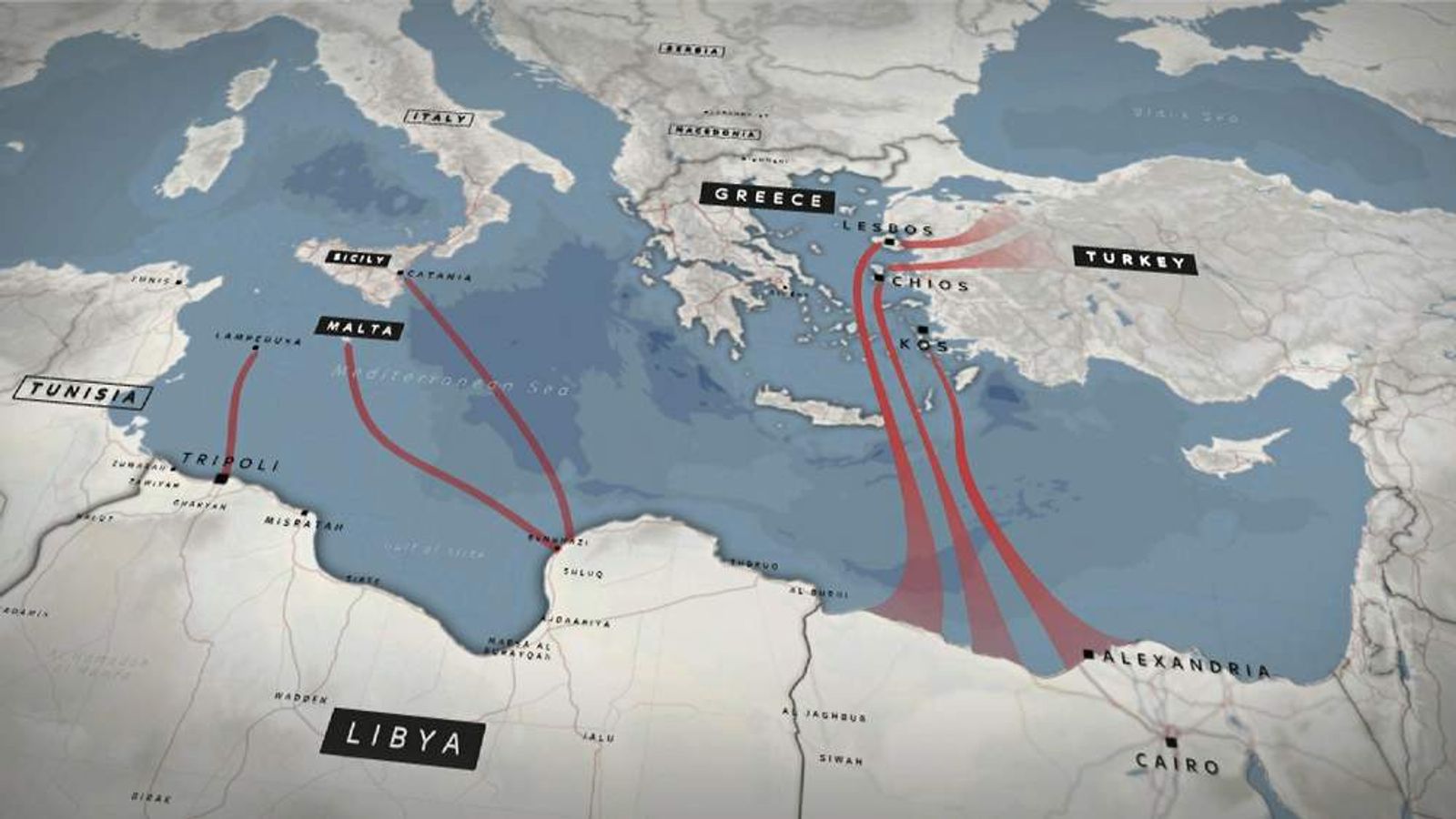 Migration: Perilous Route To Northern Europe | World News | Sky News