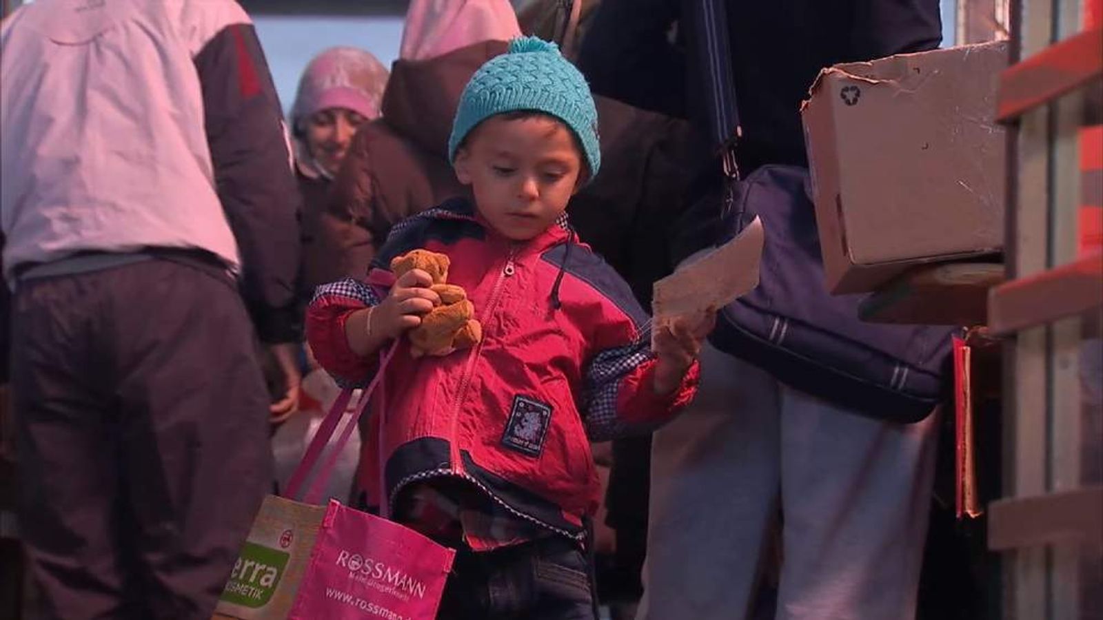 The End Of The Line: Syrians Reach Germany | World News | Sky News