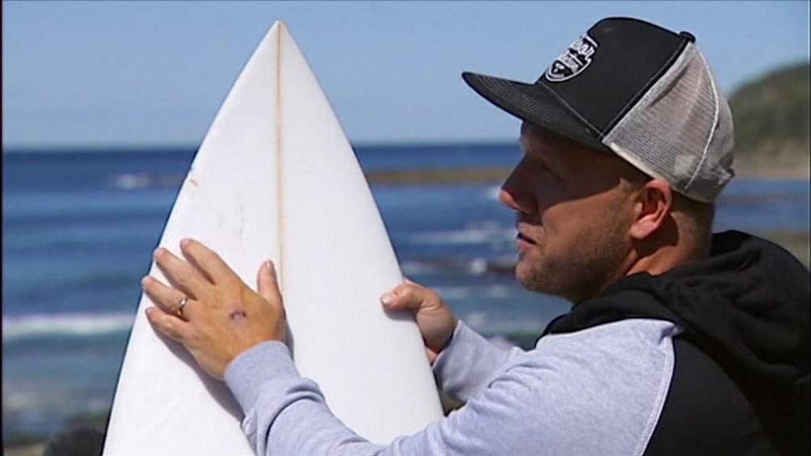 Shark Attack 'Felt Like A Battleship Hitting' | World News | Sky News