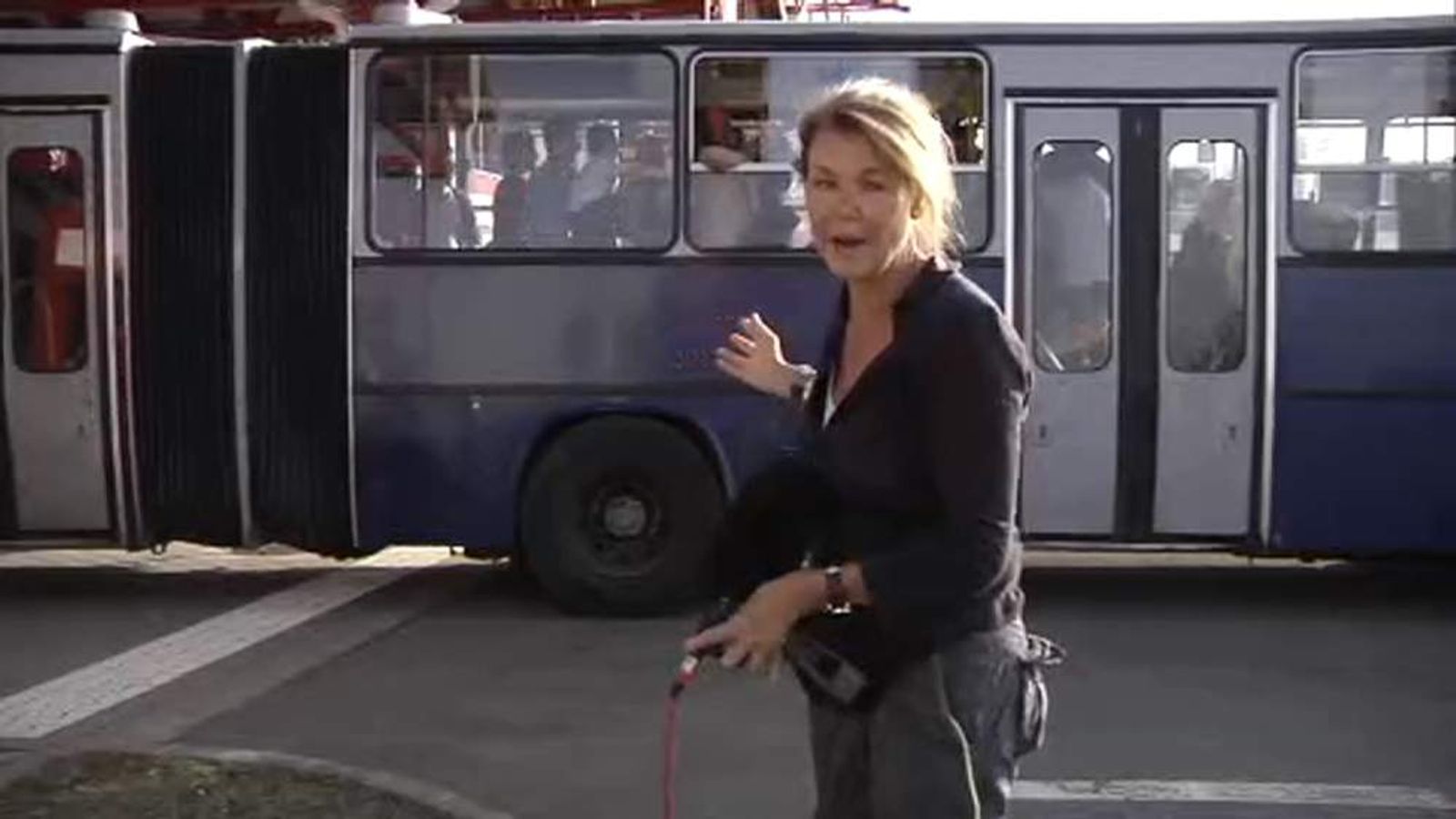 Bus-Loads Of Migrants Greeted By Line Of Machine Guns At Hungary Border ...