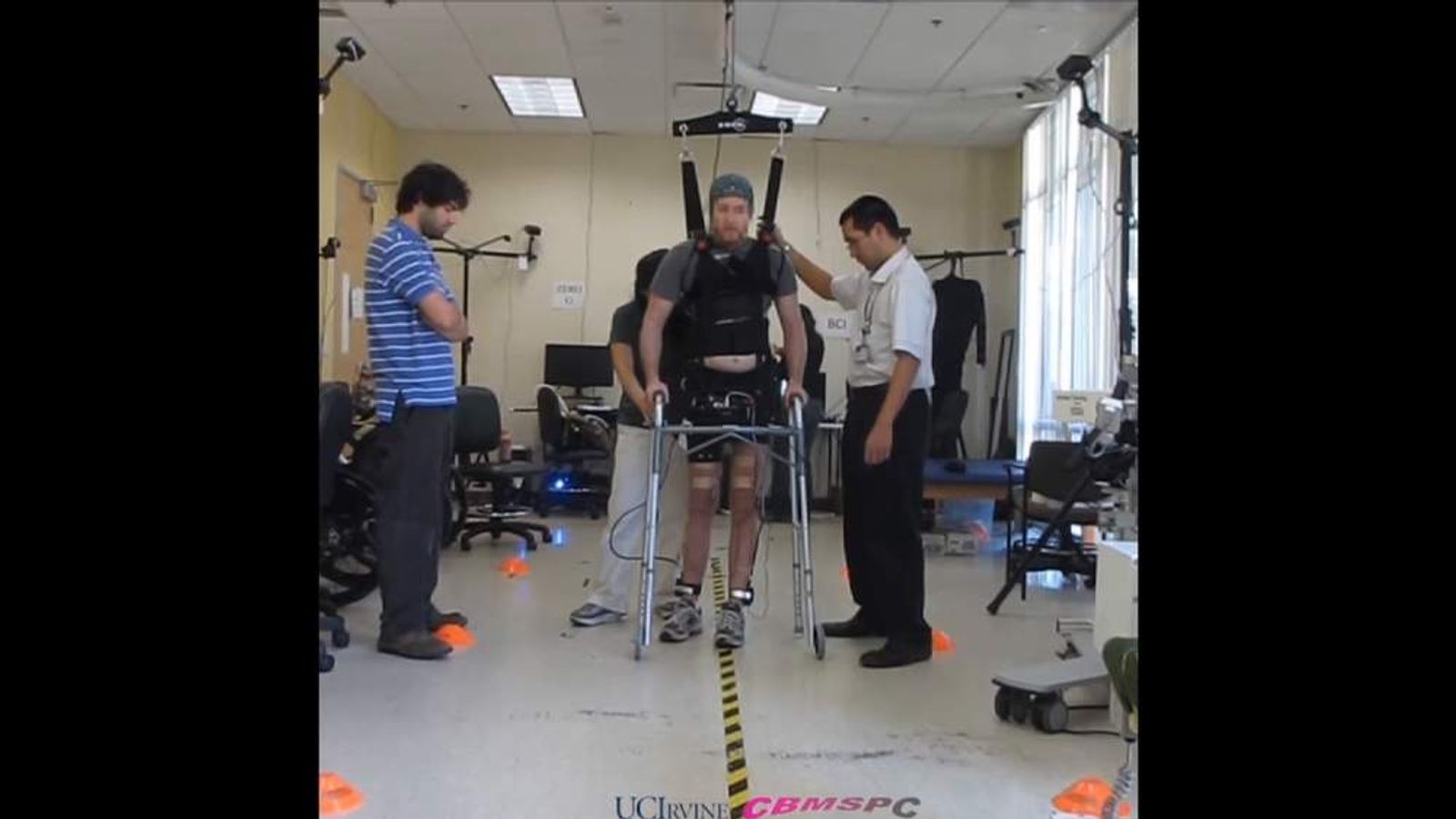 Paralysed Man Walks With Help Of Brain Power | US News | Sky News